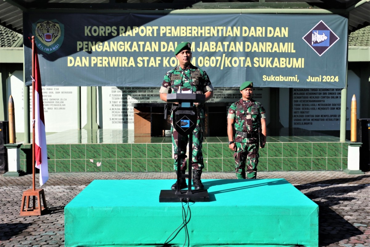 Pergeseran Jabatan Danramil Kodim 0607/ Kota Sukabumi - PORTAL BELA NEGARA
